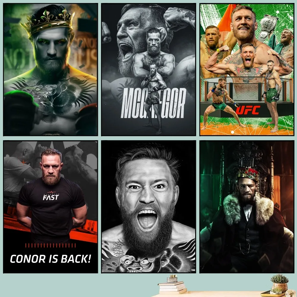Conor-McGregor-Poster-DIY-Vintage-Movie-Poster-Wall-Art-Painting-Study ...