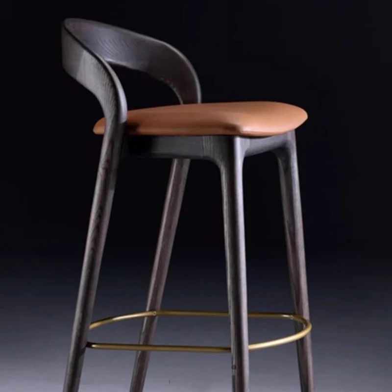 Retro-Modern-Counter-Stools-Bar-Stools-Luxury-Solid-Wood-Relaxing ...