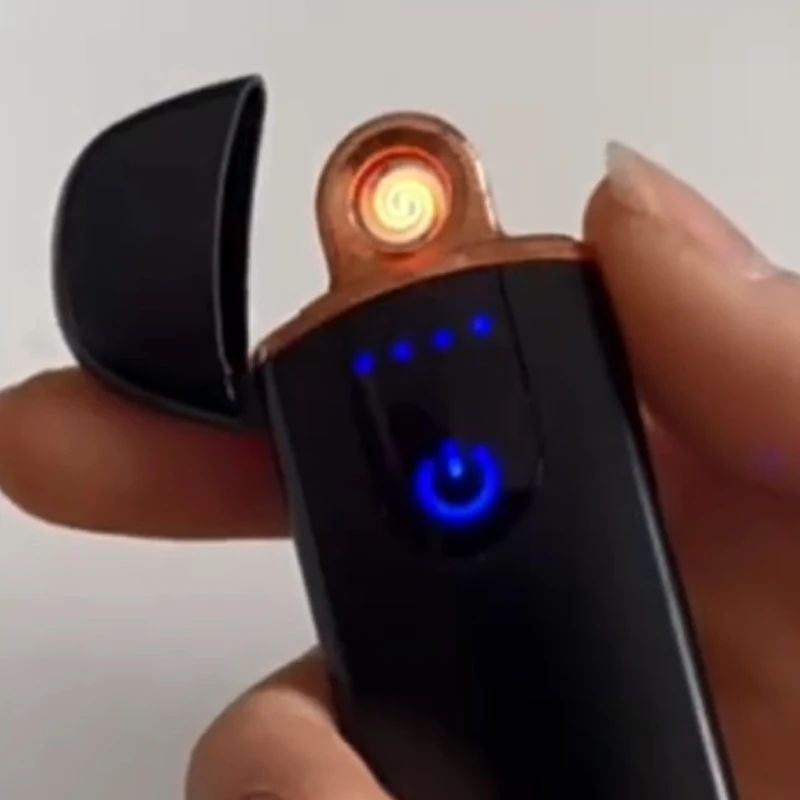 Lighter Rechargeable Windproof Flameless USB ABS Lighter - Touch ...