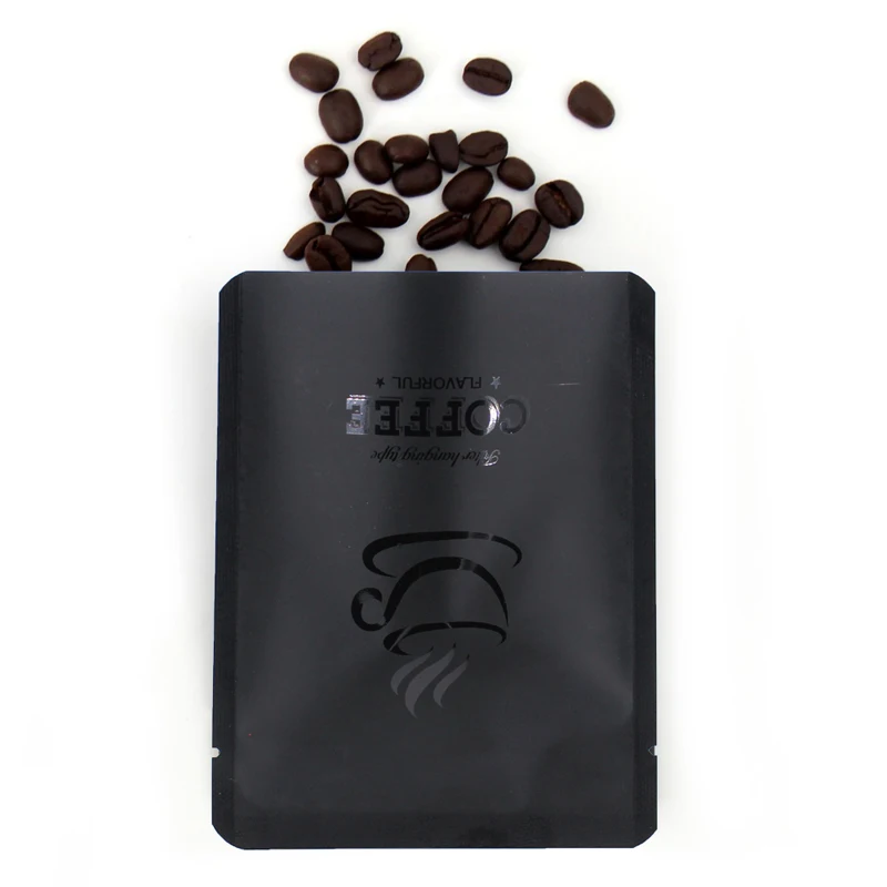 100pcs-Three-Layers-Matte-Black-Coffee-Bean-Pouches-Drip-Coffee ...