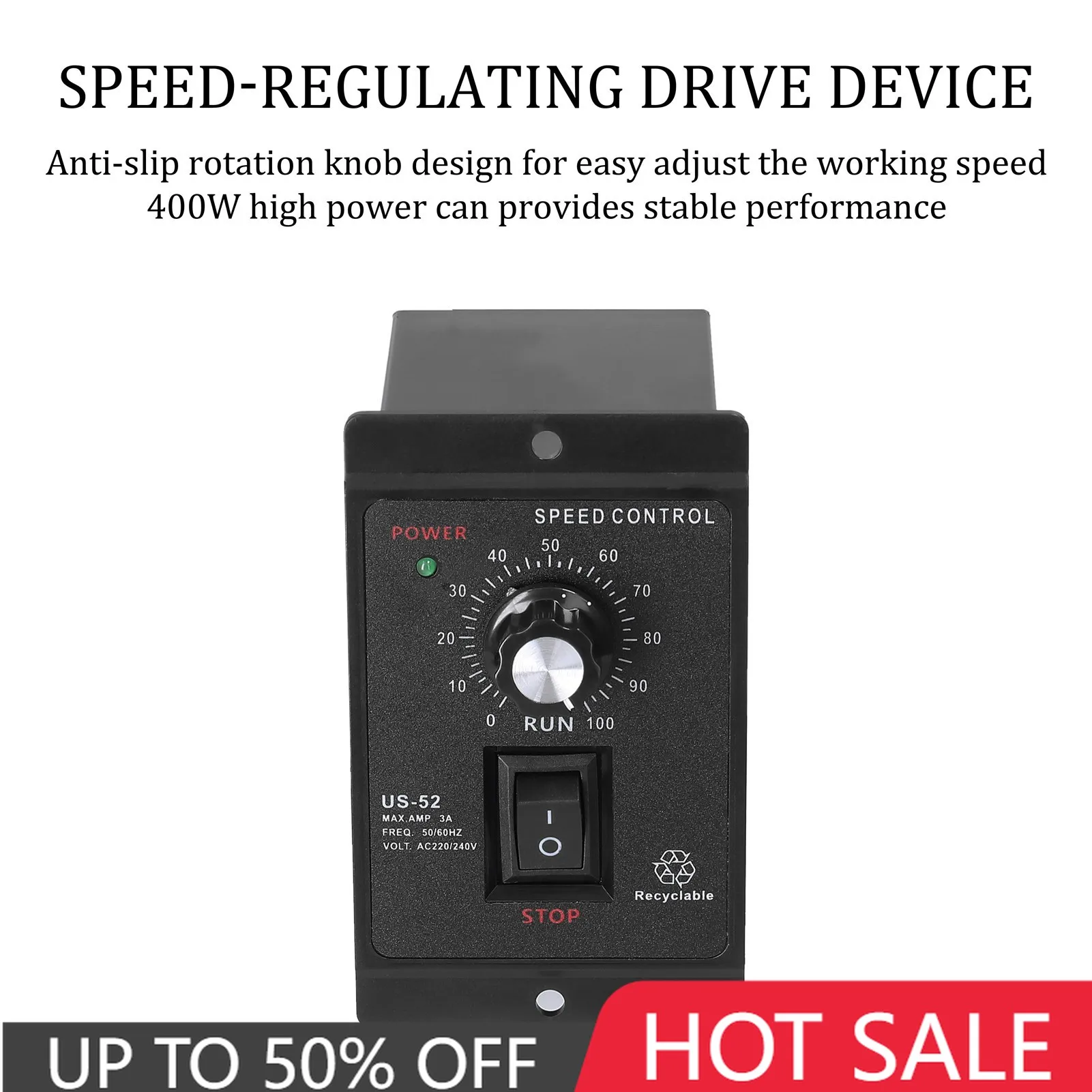 NEW-400W-AC-Motor-Speed-Controller-Speed-Pinpoint-Regulator-Forward-And ...