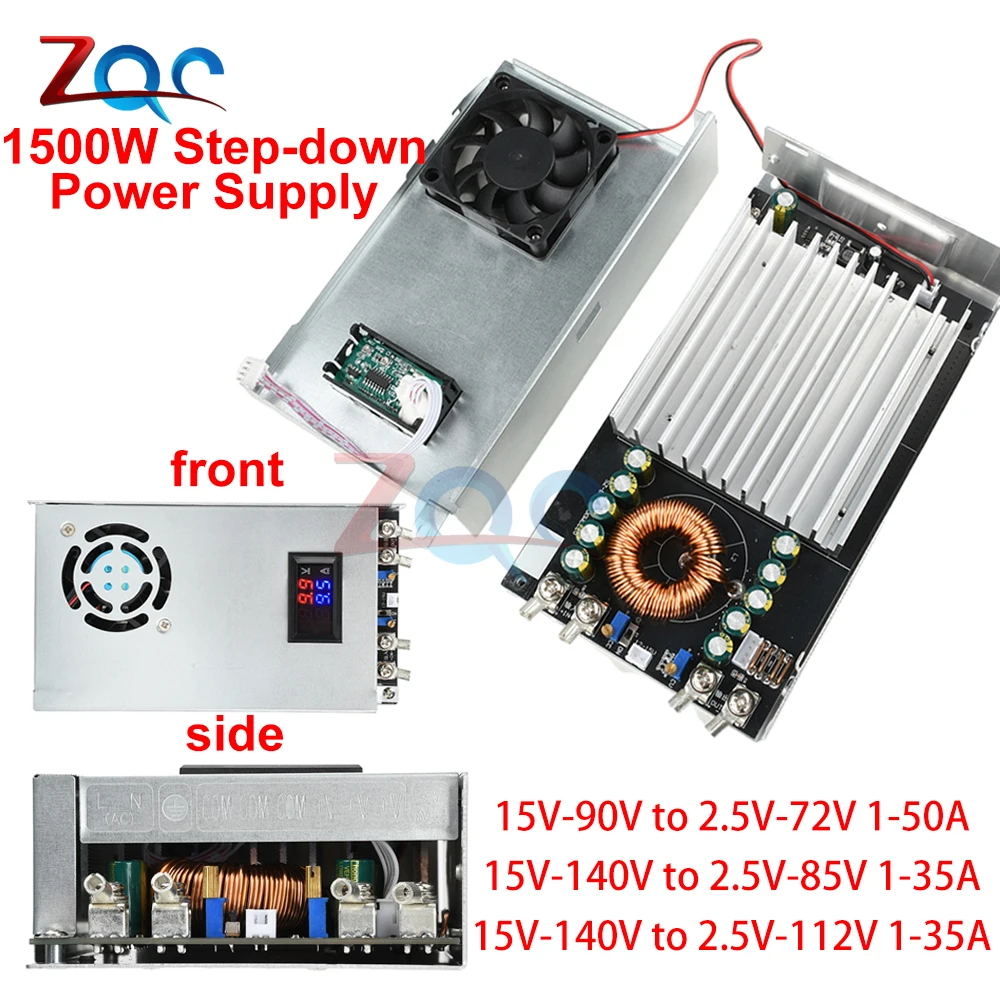 1500W DC Buck Module Synchronous Rectification Step-Down Power ...