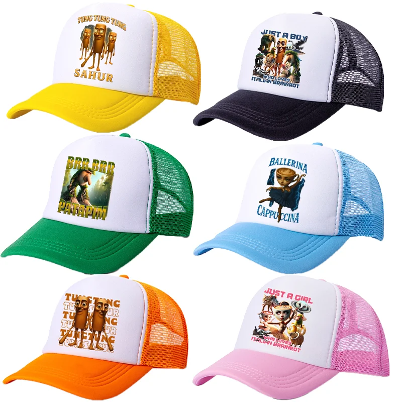 Italian Brainrot Sun Hat Sunshade Baseball Cap Adjustable Adult Tung ...