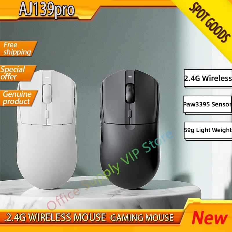 Ajazz-aj139pro-2-4g-drahtlose-Maus-paw3395-Sensor-geringes-Gewicht ...