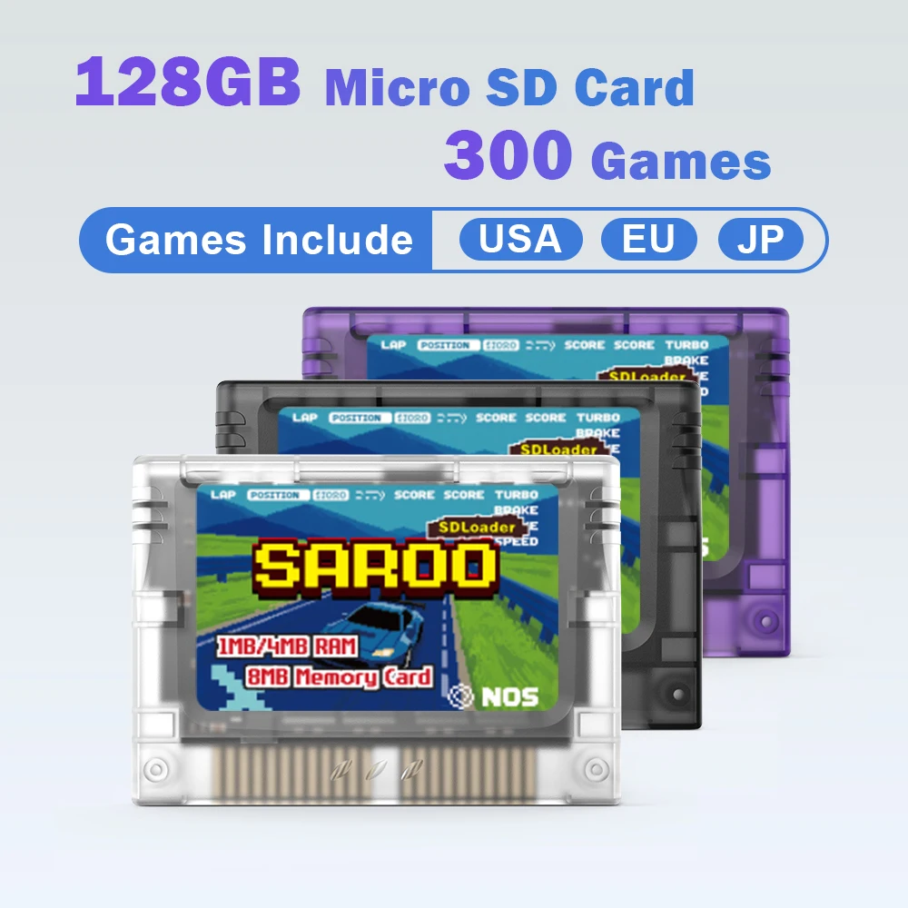 SEGA SATURN SAROO All-in-One ODE SD Card Loader 1MB/4MB Expansão de RAM ...