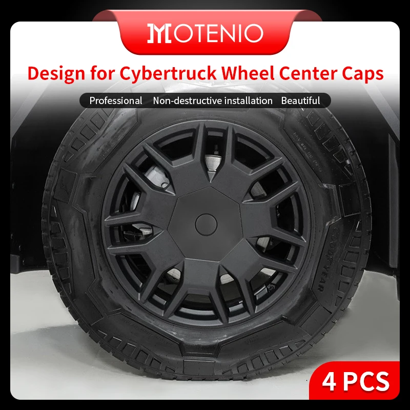 Design-for-Tesla-Cybertruck-Center-Hub-Cover-Set-for-Factory-Wheels ...
