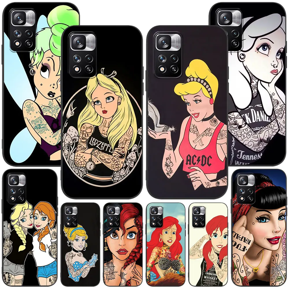Tattoo-Girl-Princess-Case-for-Xiaomi-Redmi-10-10C-9C-9A-9i-9-Prime-9T ...