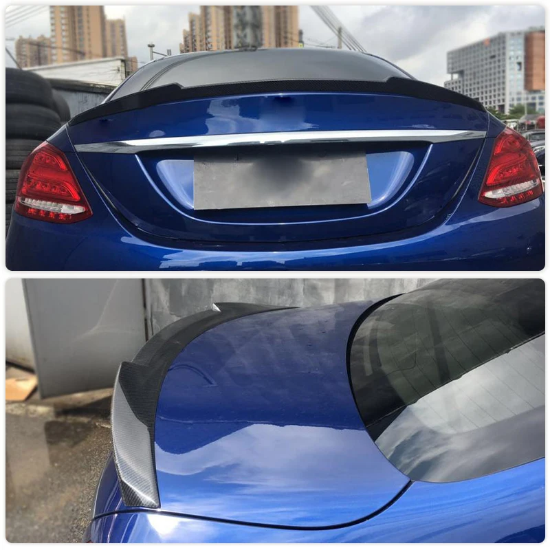 Carbon Fiber Rear Trunk Spoiler Wing for Mercedes Benz W205 C63 AMG ...