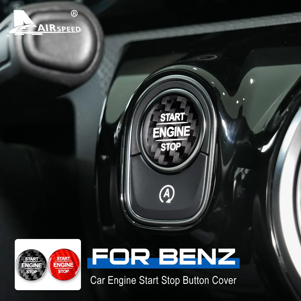 Carbon-Fiber-Engine-Start-Button-Sticker-for-Mercedes-Benz-W177-GLB ...