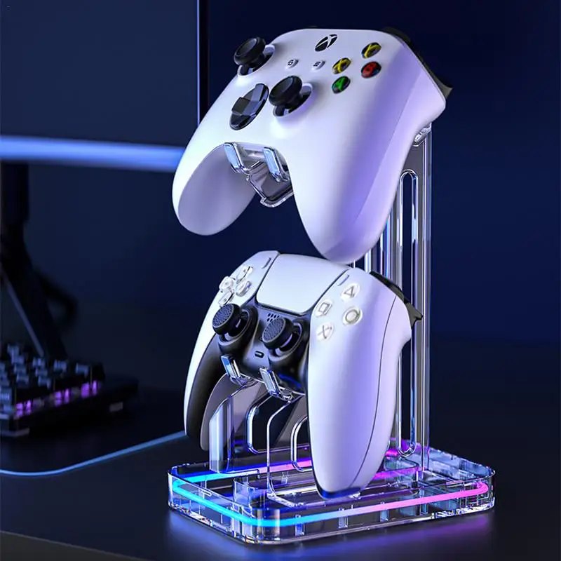Universal-Dual-Controller-RBG-Stand-For-PS5-PS4-Desk-Controller ...