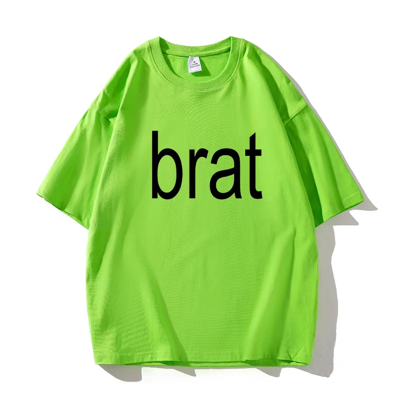 Charli-xcx-Brat-T-Shirts-Pure-Cotton-Unisex-Graphic-T-shirt-Men-Womne ...