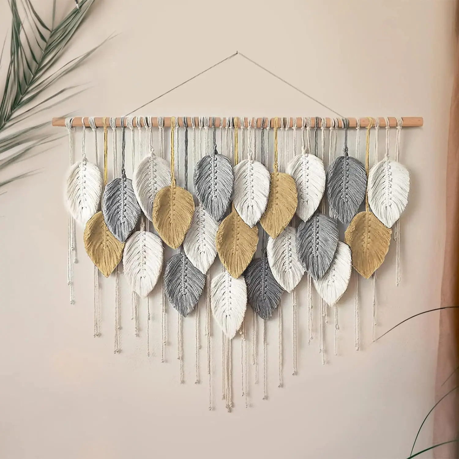 Nordic Sle Le Pattern Cotton Rope Weaving Wall Hanging Decorations ...