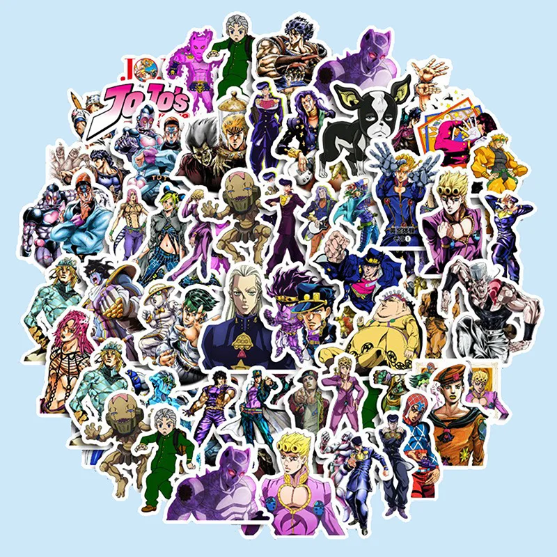 50-P-s-SET-Anime-JoJo-s-Bizarre-Adventure-Sticker-Decal-Laptop-Skate ...
