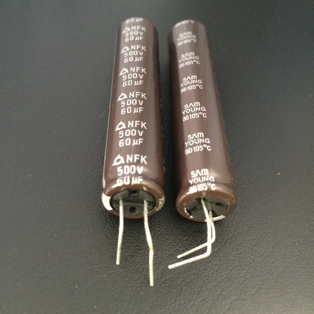 5pcs-60uF-500V-SAMYOUNG-NFK-series-12-5x60mm-500V60uF-Aluminum ...