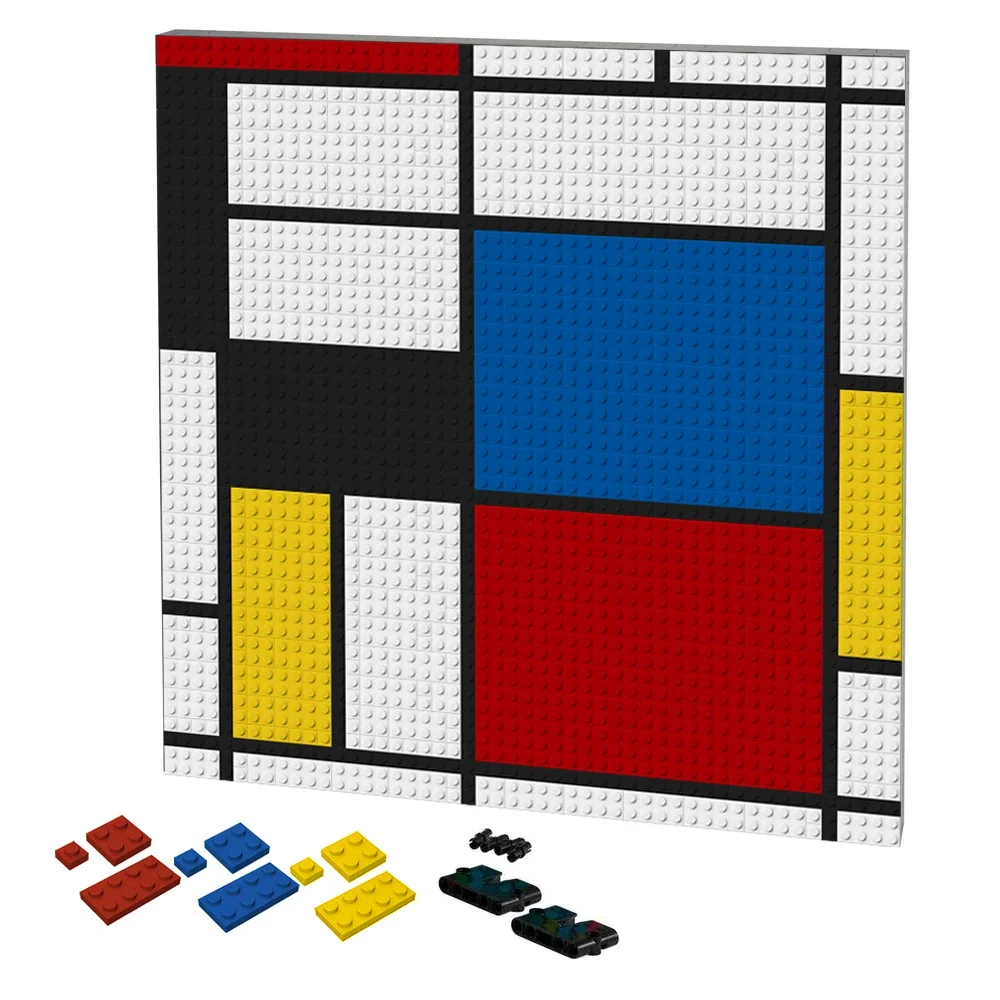 Pixel-Art-Retro-Mondrian-Style-Mosaic-DIY-Pop-Home-Famous-Decorative ...