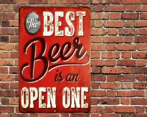 The-Best-Beer-Is-An-Open-One-Sign-Aluminum-Metal-8-x12-Garage-Man-Cave ...
