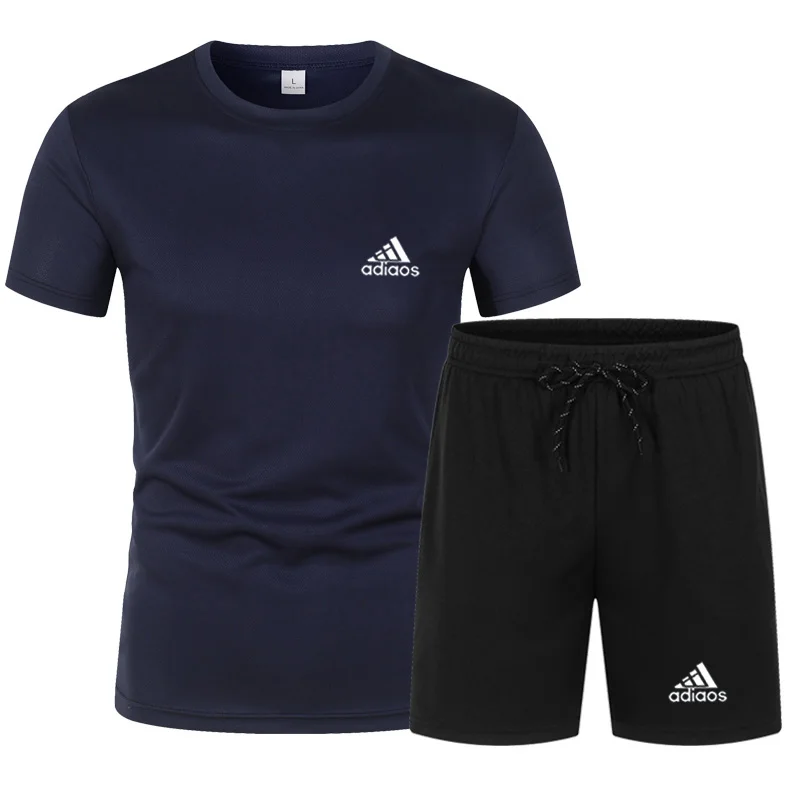 New Men's Clothing Summer Sports Suit Comfortable Breathable Mesh ...