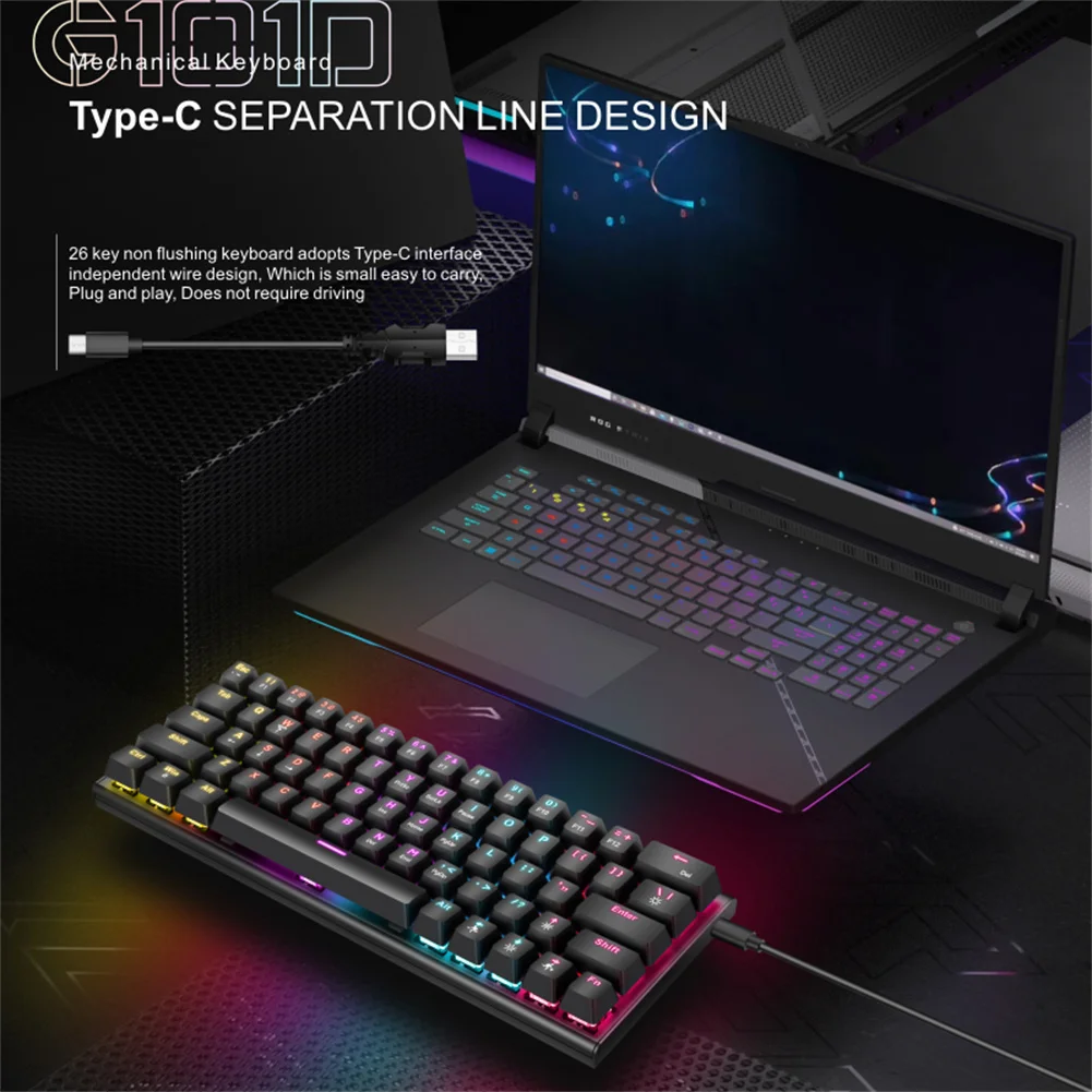 G101D-Portable-Mechanical-Gaming-Keyboard-With-RGB-Backlit-Keyboard-63 ...