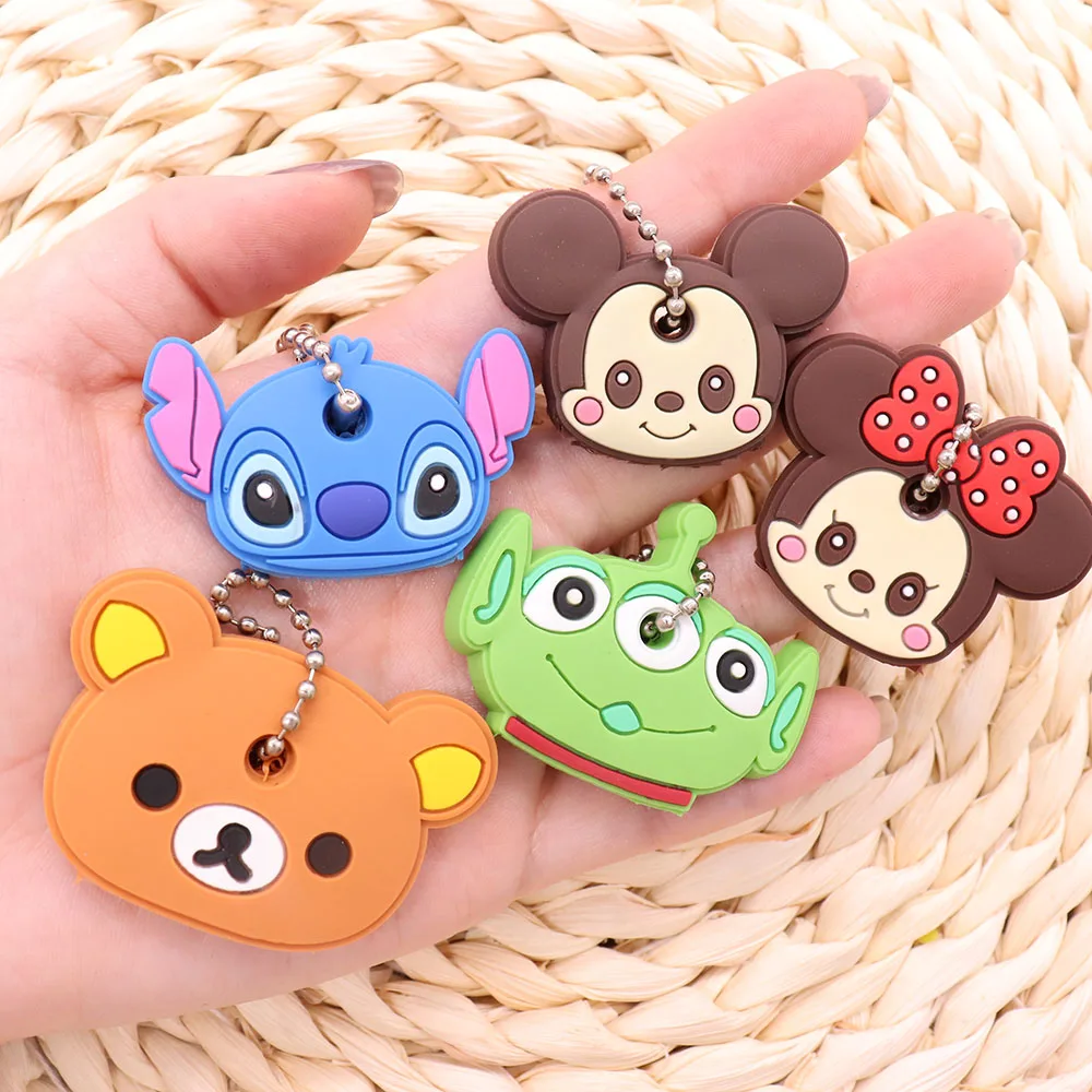 1pcs-Cartoon-Mickey-Minnie-Avengers-Disney-Key-Cover-Silicone-Key-Chains-Women-Funny-Key-Holder ...