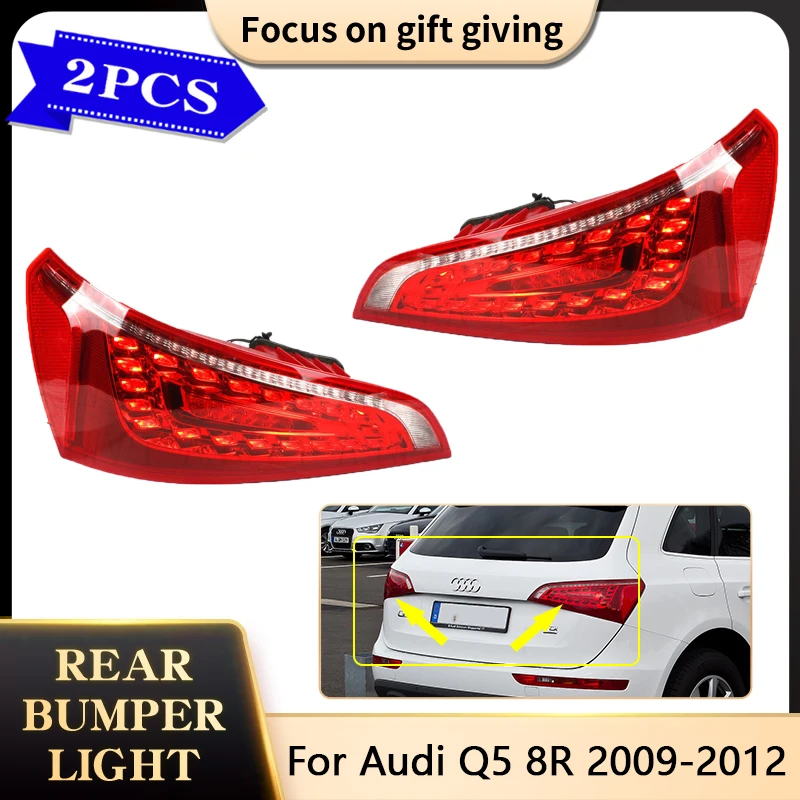 For-Audi-Q5-8R-2009-2010-2011-2012-8R0945093A-8R0945094A-LED-Rear-Tail ...