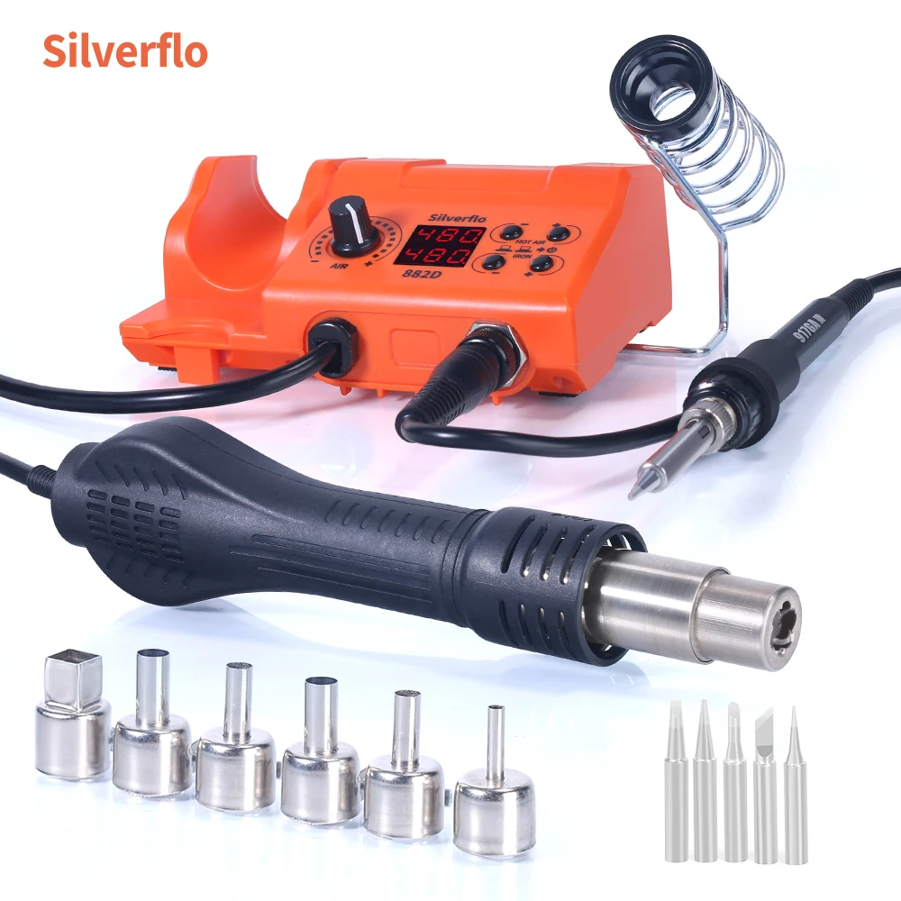 Multifunctional-882D-Soldering-Station-2-in-1-Solder-Iron-Hot-Air-Gun ...