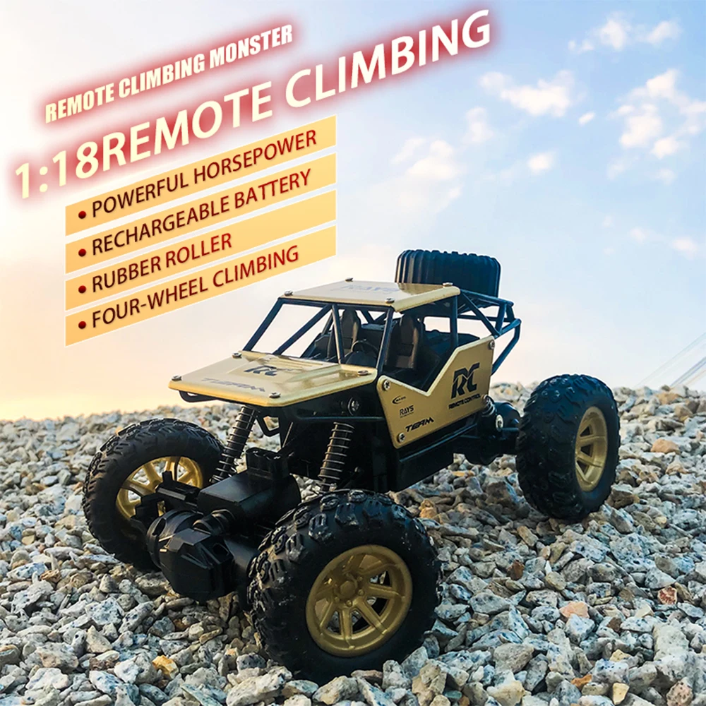 1:18 RC Car Alloy Climbing Mountain Monster Radio Remote Control Cars ...
