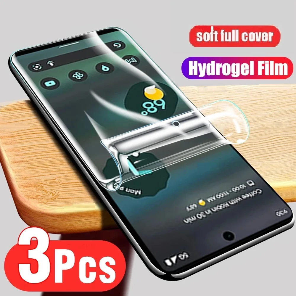 3Pcs Full Cover Hydrogel Film For Google Pixel 9 9a Pro XL Screen ...