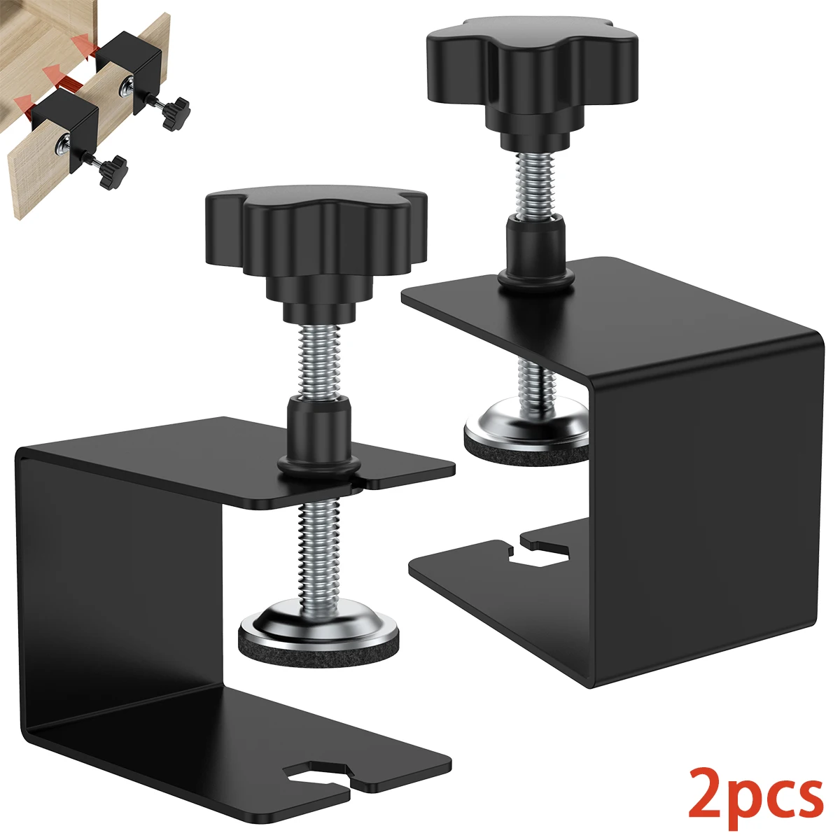 2Pcs-Drawer-Front-Installation-Clamps-Steel-Fixing-Clips-Fast-Jig ...