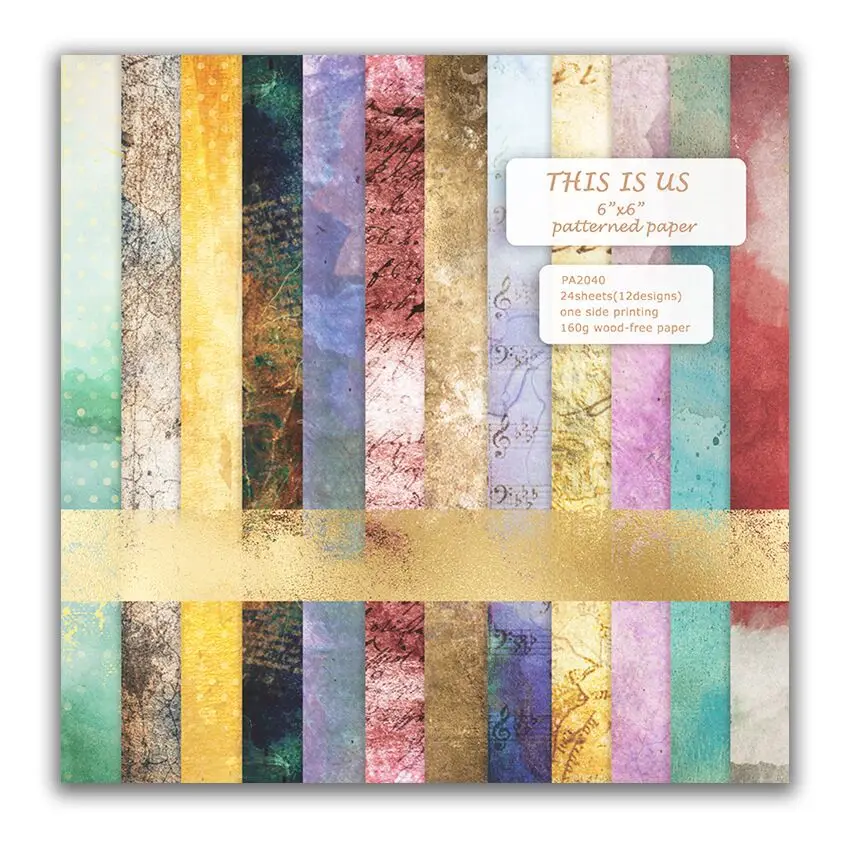This Is Us Style Scrapbooking Paper Pack Of 24 Sheets Handmade Craft Paper Craft Background Pad 