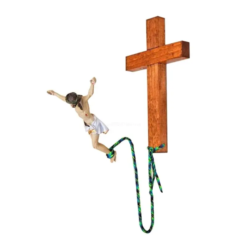 Innovative-Decor-Bungee-Jumping-Jesus-Christ-Figure-Religious-Art ...