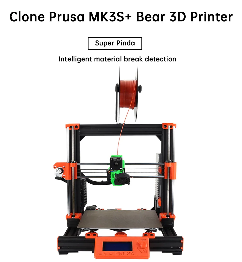 FYSETC Clone prusa 3d printer prusa i3 MK3S bear 3d metal printer kit ...