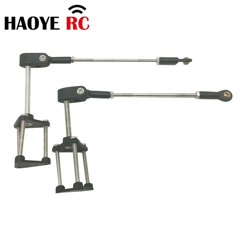 Haoye-1-Set-Adjustable-Control-Horn-With-Ball-End-Threaded-Rod-Rudder ...