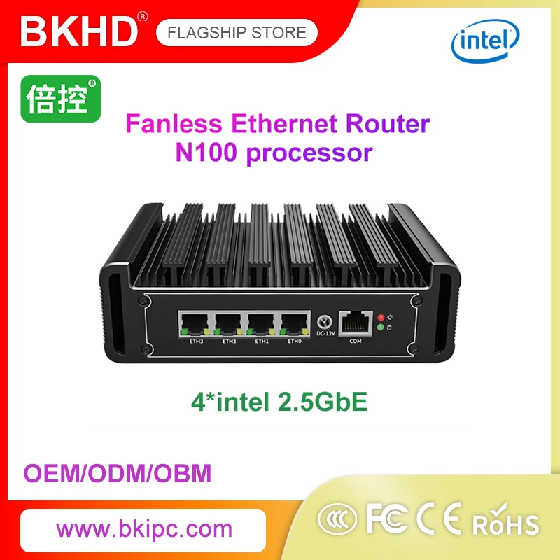 BKHD-G31S-N100-Fanless-Soft-Router-Firewall-Mini-Host-4x2-5GbE-Pfsense ...