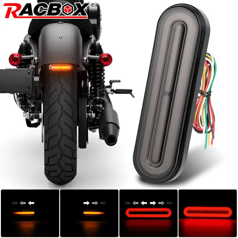 Motorcycle-LED-Tail-Lights-with-turn-signal-lamp-DRL-Moto-Flash-Red ...