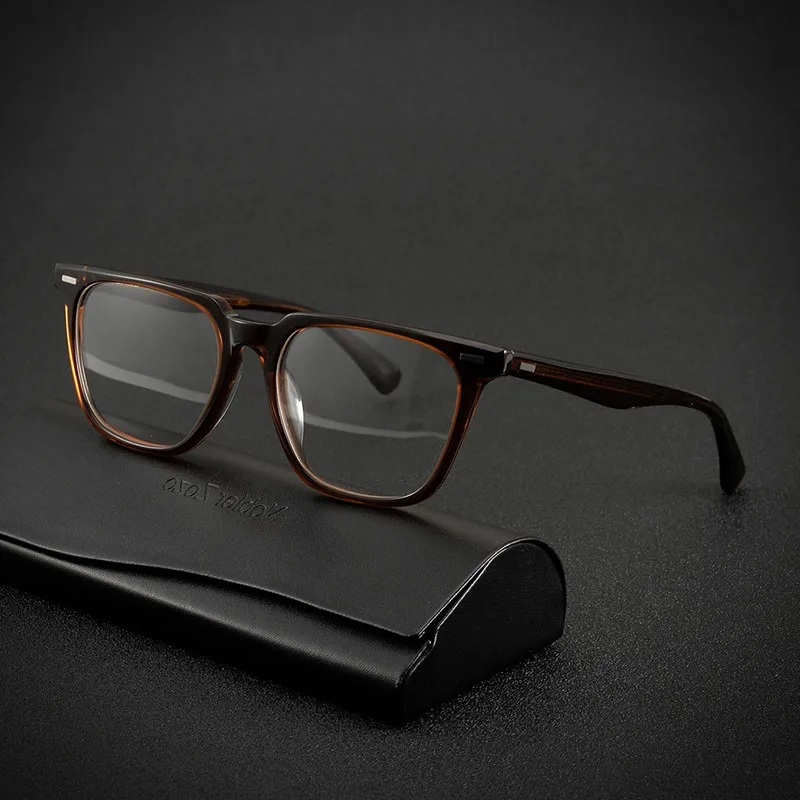 Monturas ópticas de acetato para hombres, gafas de miopía graduadas ...