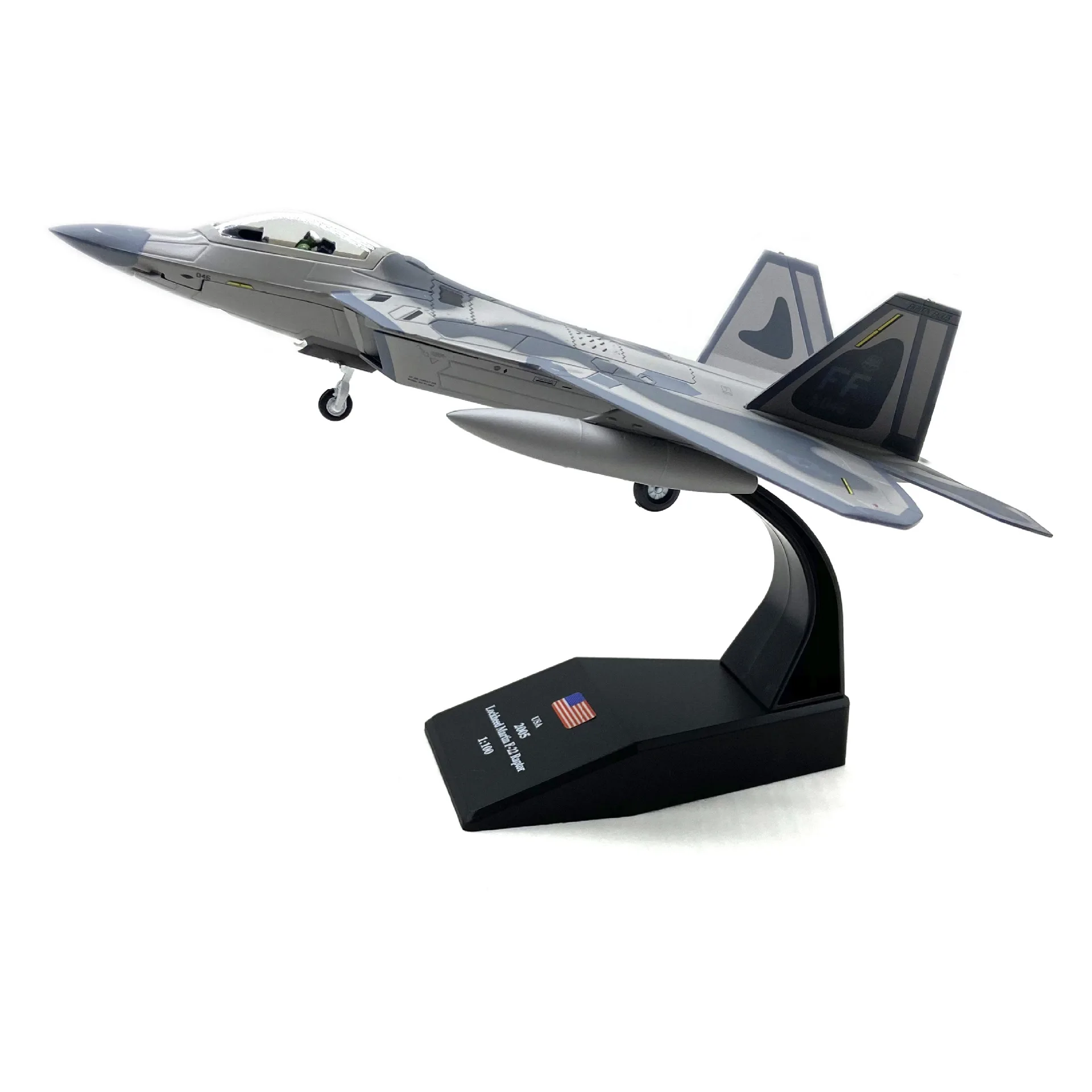 1-100th-Die-Cast-American-F-22-Fighter-Raptor-Plane-Aircraft-Model ...