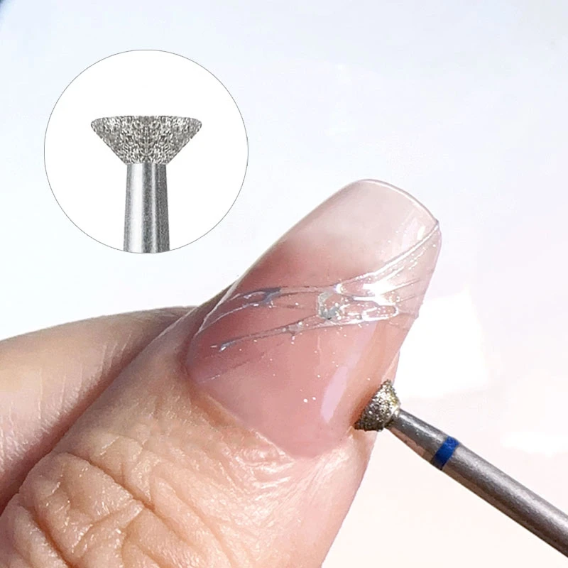 Cuticle Clean Carbide Nail Drill Bit Glue overflow removal Diamond ...