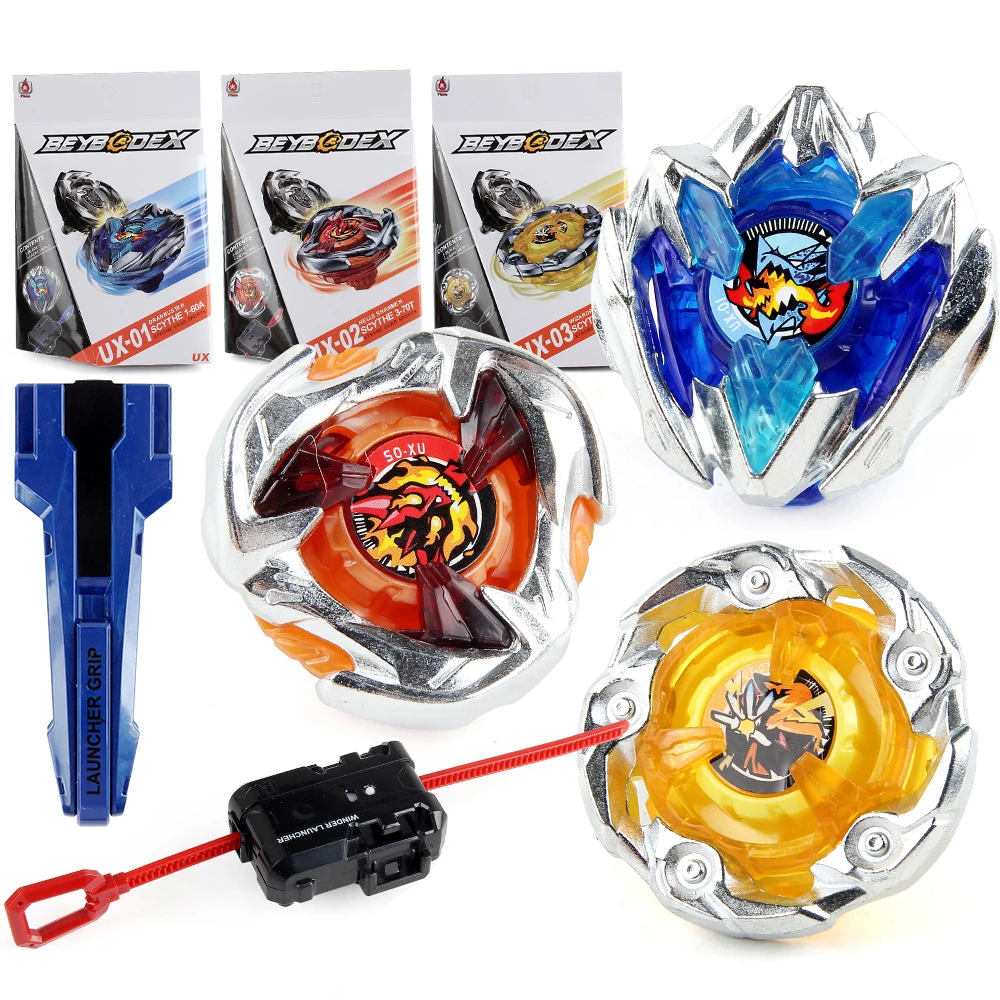 Bey-X-UX-Gyro-con-lanzador-Ripcord-Grip-Metal-Spinning-Battle-Top-Toys ...