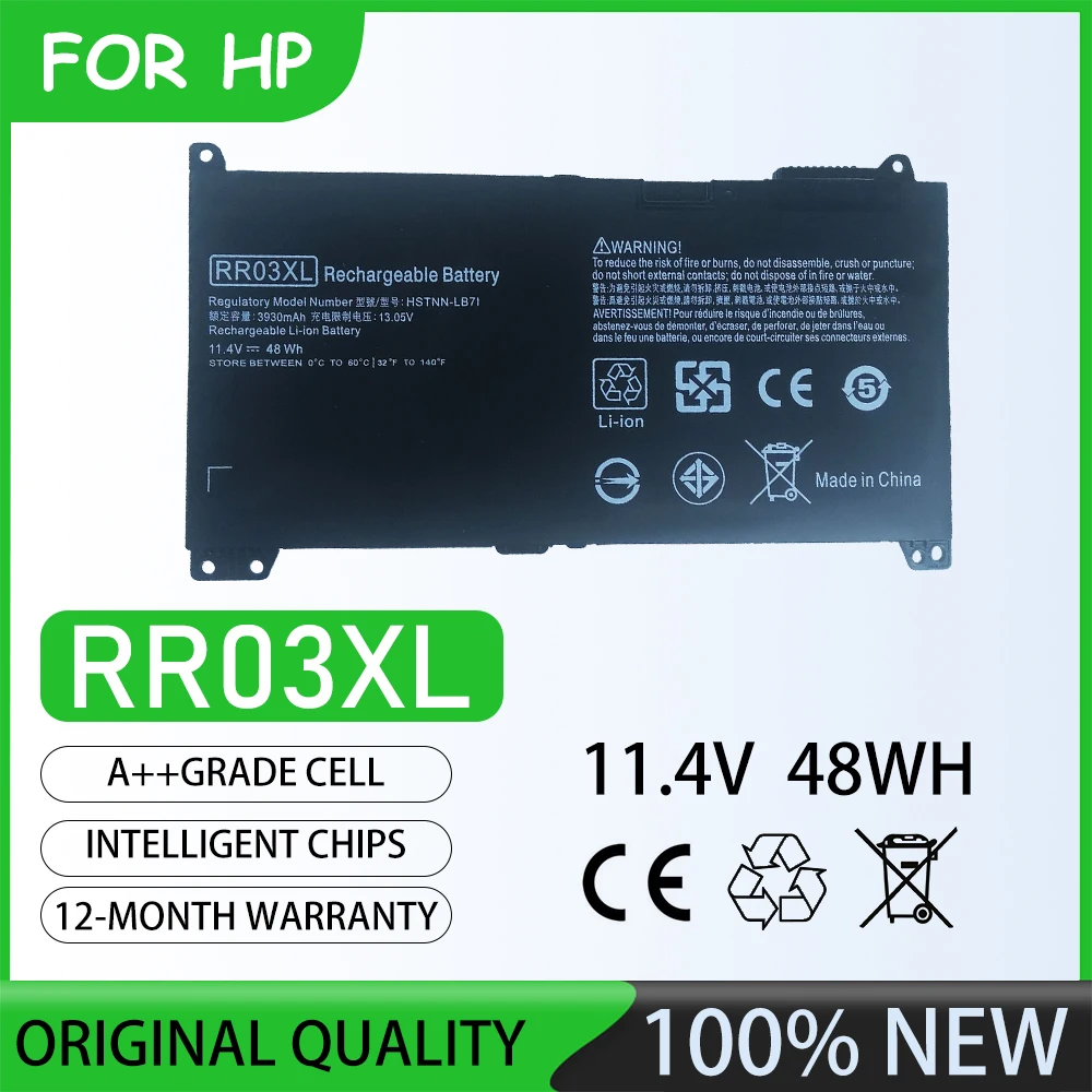 Brand New 11.4V 48Wh RR03XL Notebook Laptop Battery for HP ProBook 430 ...