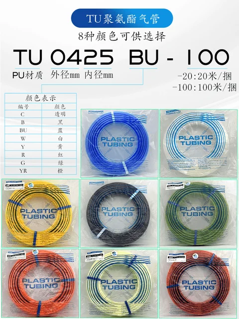 SMC TU1065Y-20 ポリウレタンチューブ 外径10mm×内径6.5mm 黄(不透明) 20m