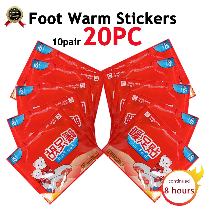 20pc Universal Body Foot Warmer Sticker Self Adhesive Lasting Heat ...