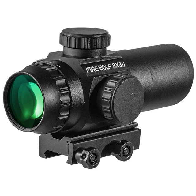 FIRE WOLF QZ 4-16X44 Scope FFP Red Green Hunting Optical Sight Sniper ...