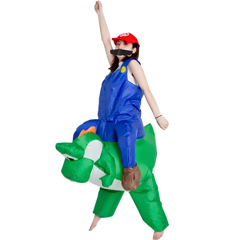 Mario Riding Yoshi Costume