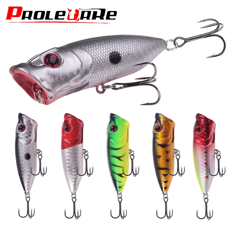 Proleurre-Popper-Fishing-Lures-7cm-10g-Topwater-Wobblers-Poper-for-Bass ...