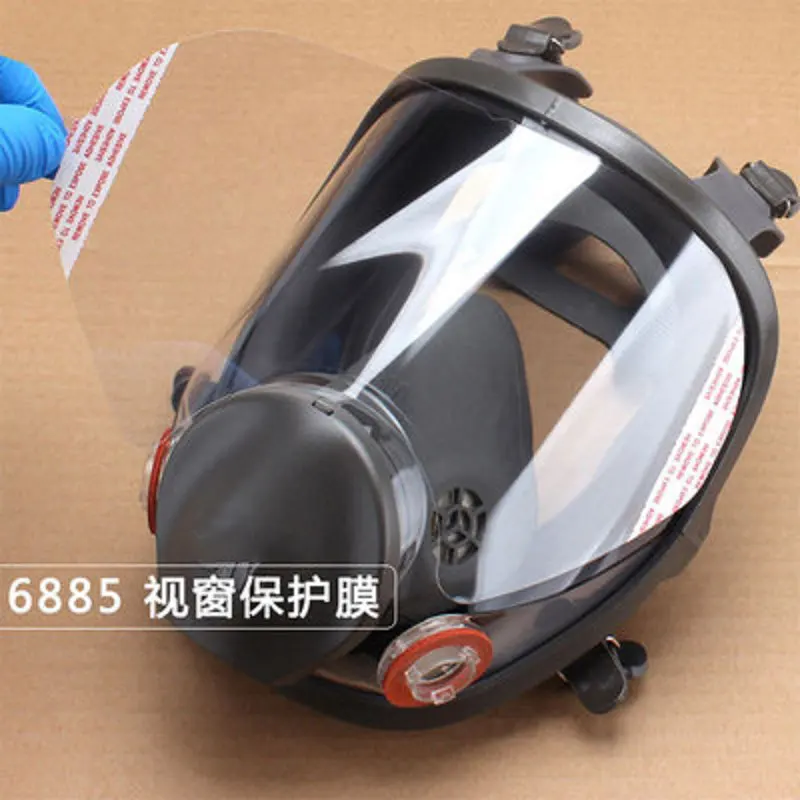 Scratch-Resistant-Protective-Film-For-3M-6800-Gas-Mask-Respirator-Full ...