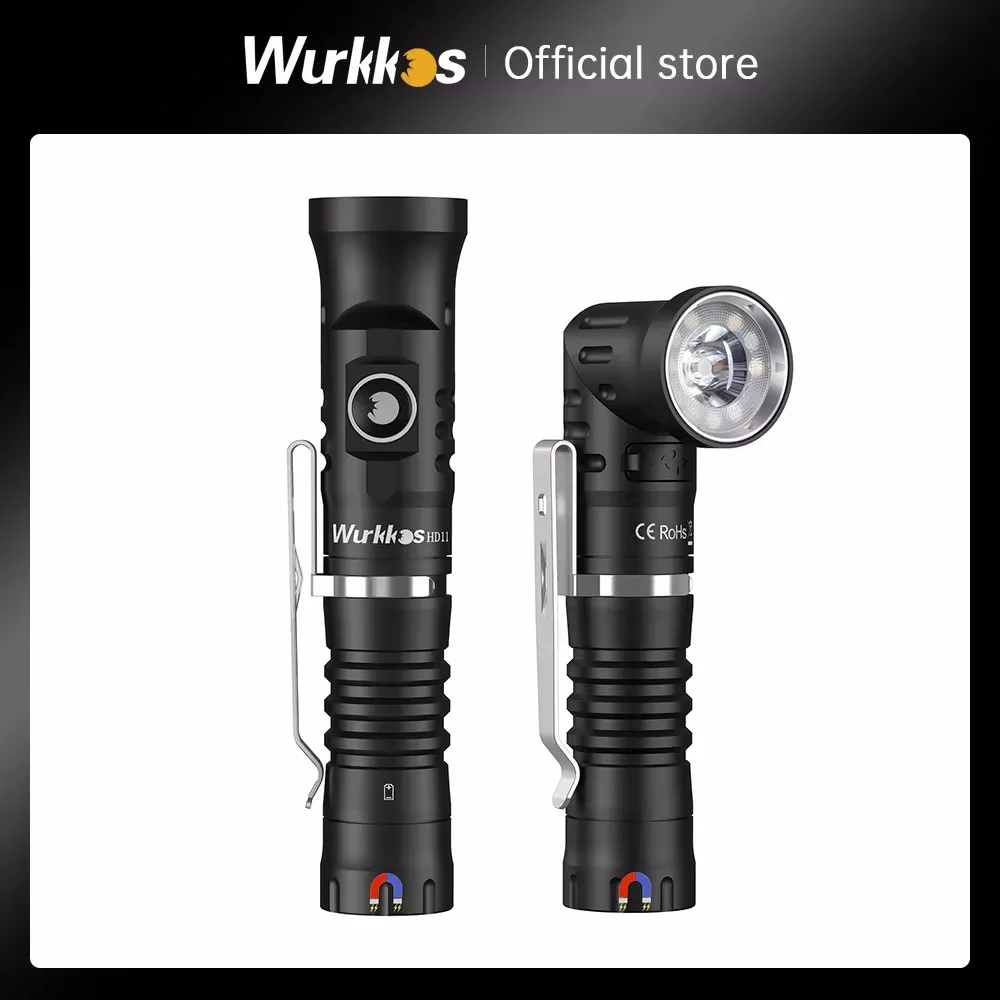 Wurkkos-HD11-90-Folding-18650-LED-Flashlight-Red-Light-Max-1800LM-IP68 ...