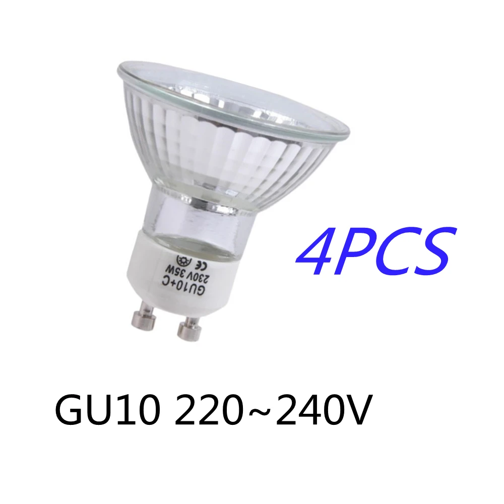4PCS GU10 halogen spotlights 220V 230V 240V GU10 halogen lamp 20W GU10 ...