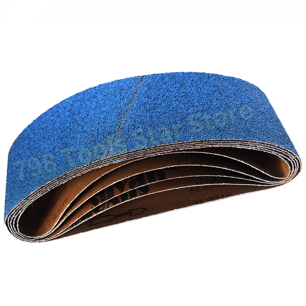 5PCS-915x100mm-Blue-Abrasive-Sanding-Belt-40-P120-Grits-Zirconium ...