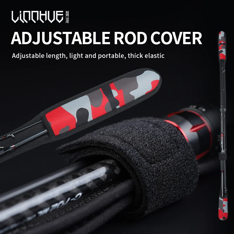 LINNHUE Fishing Rod protective Cover Fishing Rod Tip Protector Carry ...