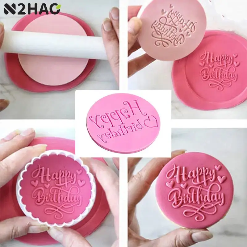 Acrylic-Cookie-Embosser-Mold-Happy-Birthday-Pattern-Cake-Stencil ...